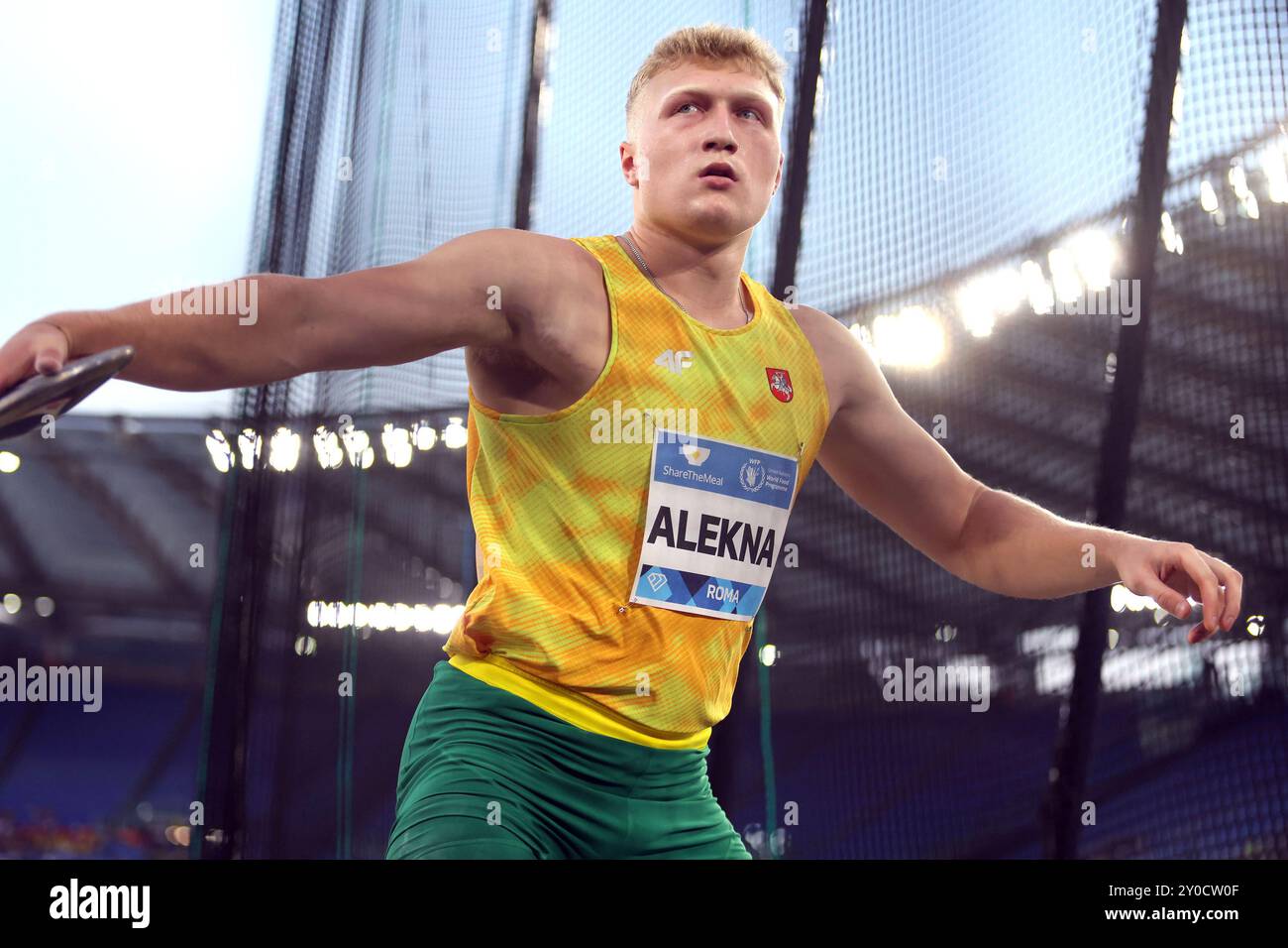 Rome, Italy 30.08.2024 : Mykolas ALEKNA during DISCUS THROW MEN in ...