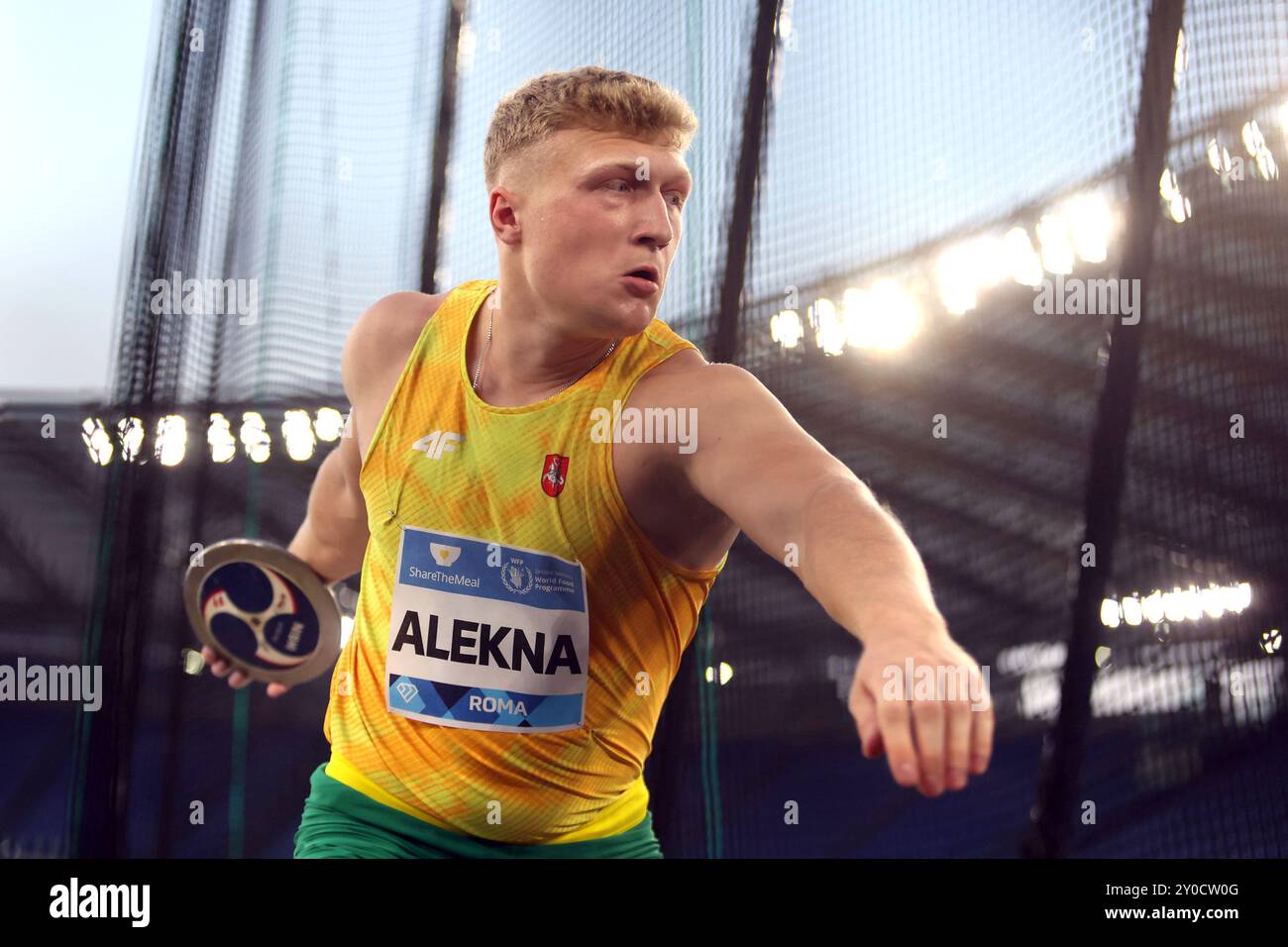 Rome, Italy 30.08.2024 : Mykolas ALEKNA during DISCUS THROW MEN in ...