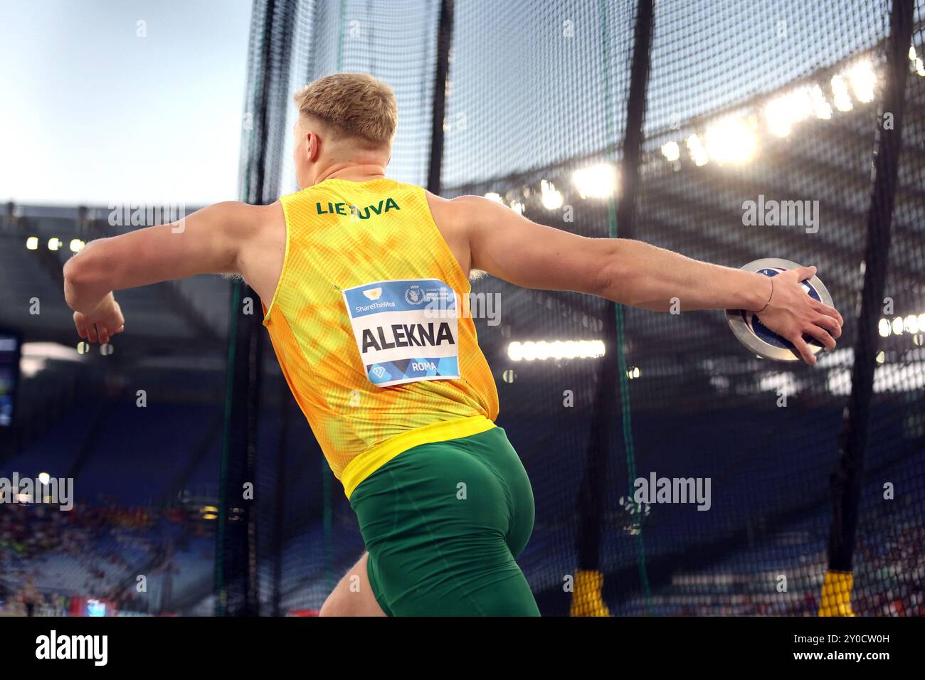 Rome, Italy 30.08.2024 : Mykolas ALEKNA during DISCUS THROW MEN in ...