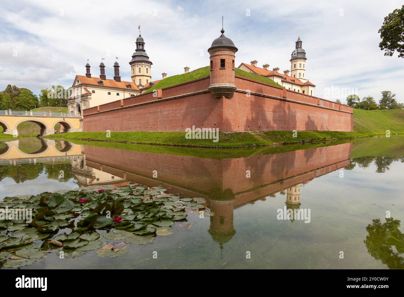 The Nesvizh Castle Palace and Castle complex in the Minsk region of ...
