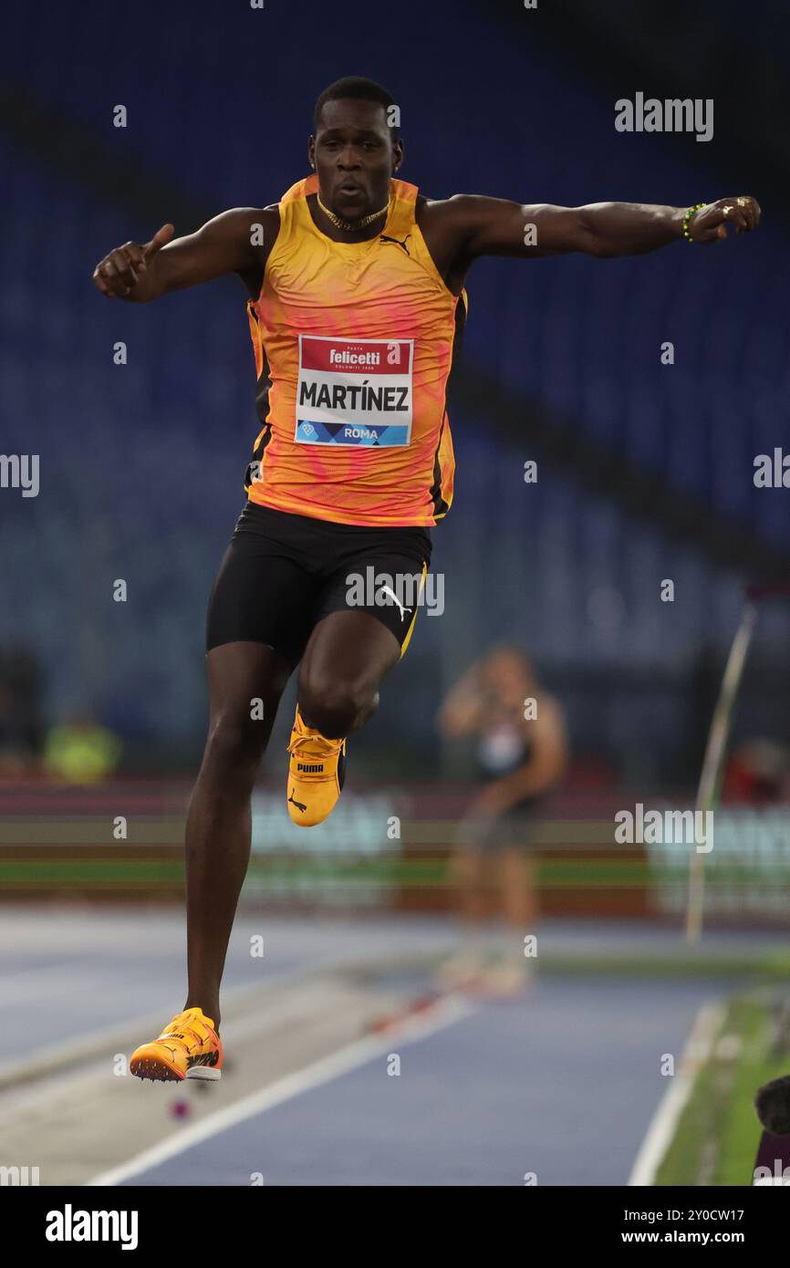 Rome, Italy 30.08.2024 : Lazaro MARTINEZ during TRIPLE JUMP MEN ...