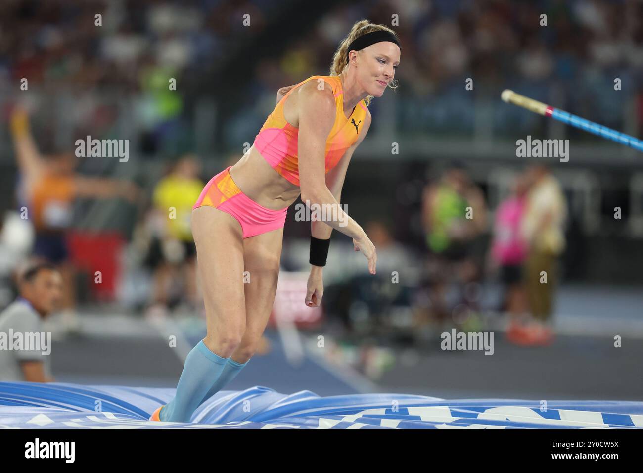 Rome, Italy 30.08.2024 : Sandi MORRIS during POLE VAULT WOMEN in ...