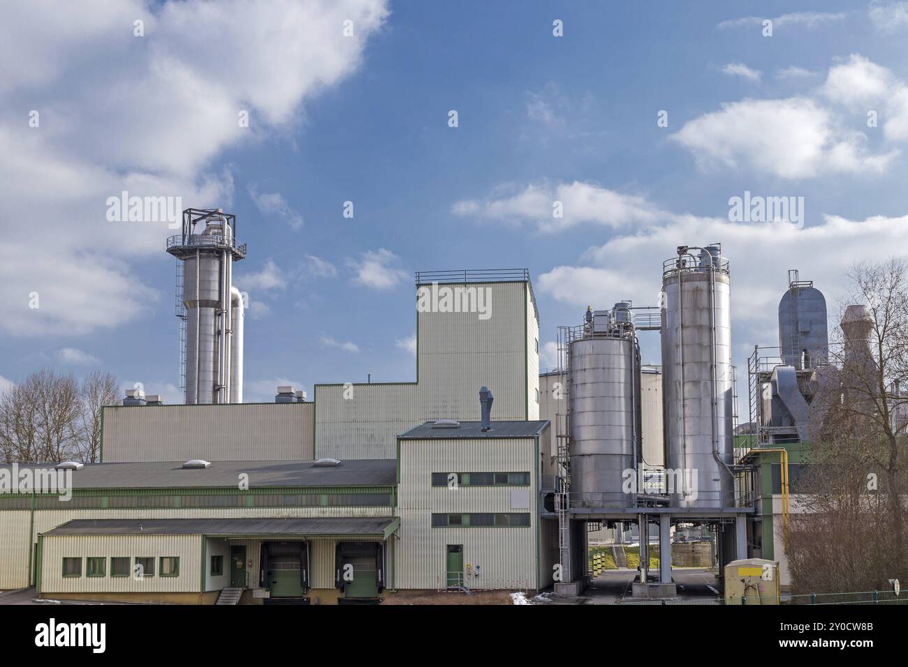 Industrial plant, starch factory Stock Photo - Alamy