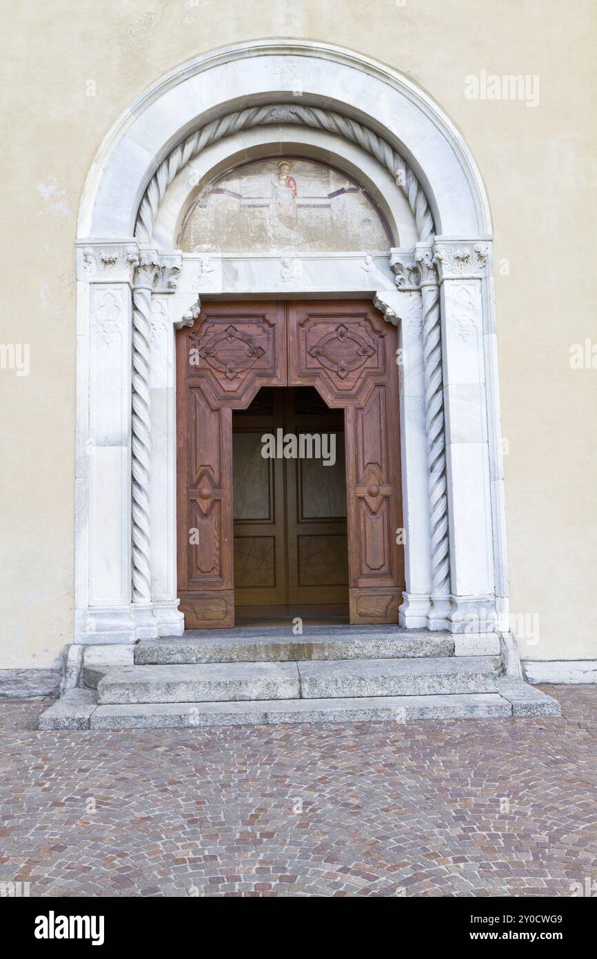 Santa Tecla? church door Church in Torno on Lake Como, Italy, Europe ...