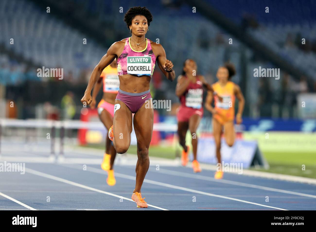 Rome, Italy 30.08.2024 : Anna COCKRELL win 400M HURDLES WOMEN during athletic competition Golden ...