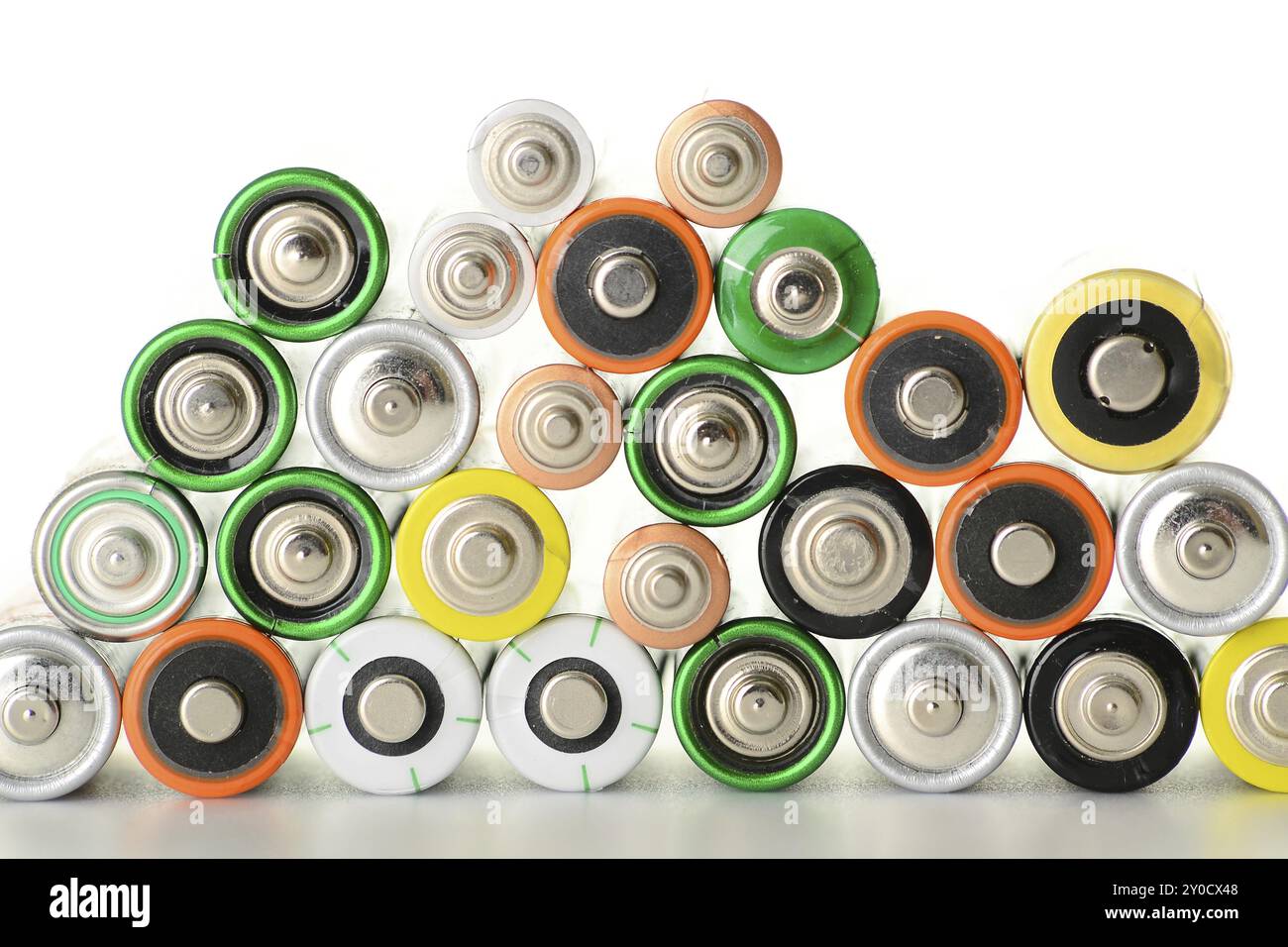 Composition with alkaline batteries Stock Photo - Alamy