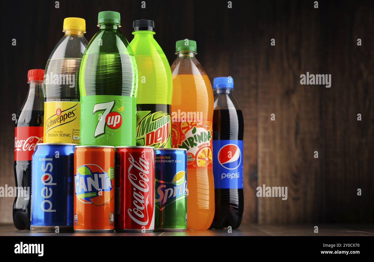 Global soft drink market is dominated by brands of few multinational ...