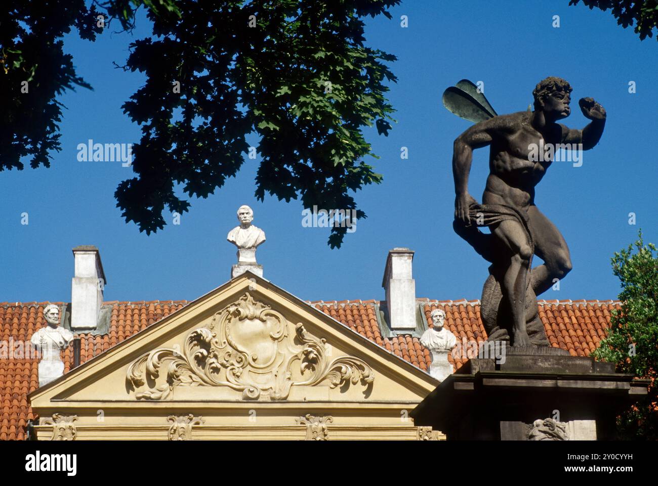 Statue of Boreas, one of the wind gods, at the Palace of the Four Winds ...
