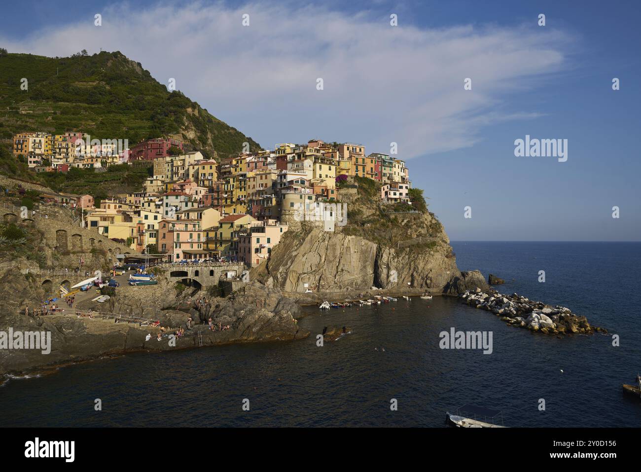 Manarola View at Sunset in Cinque Terre Stock Photo - Alamy