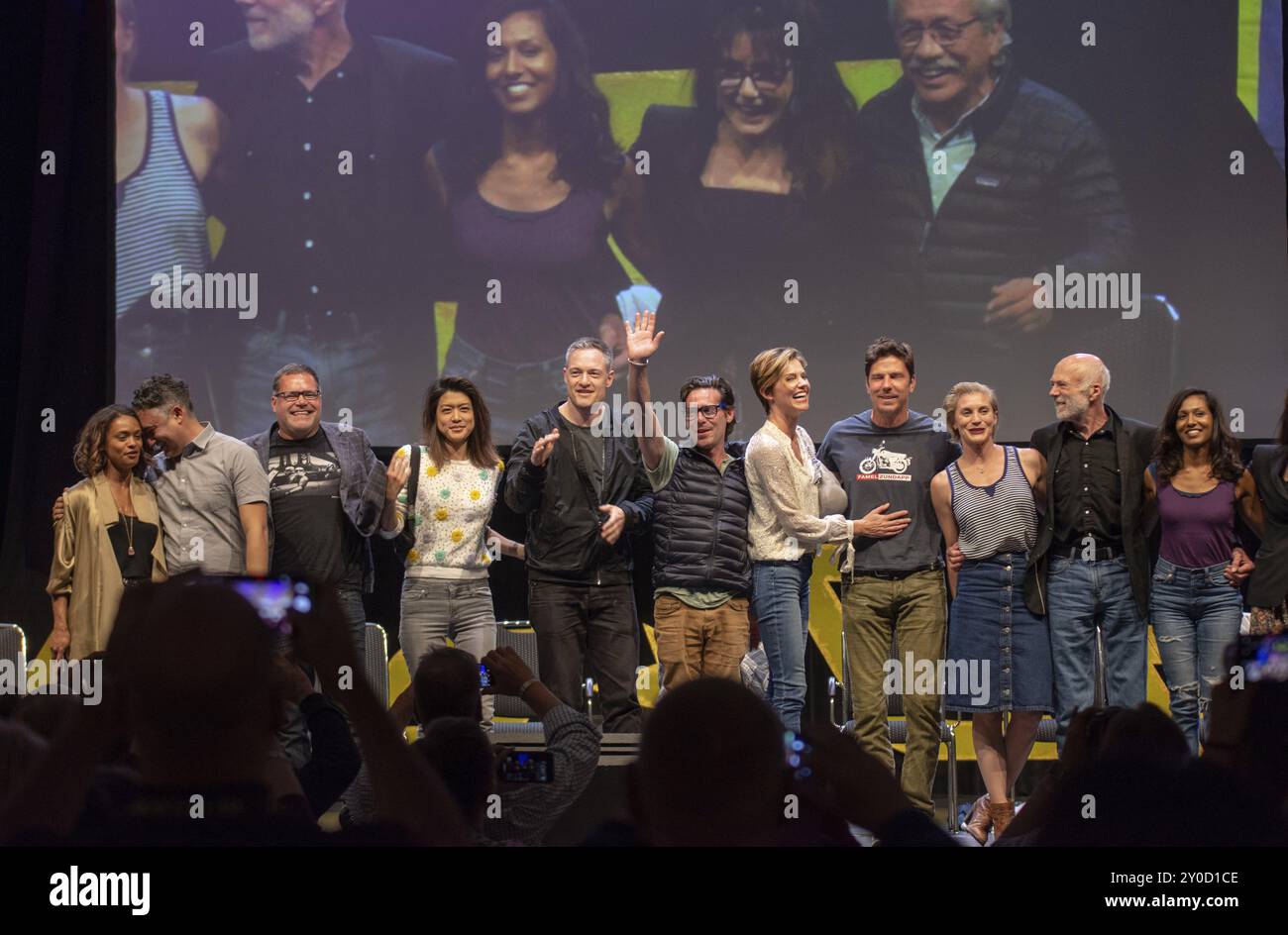 BONN, GERMANY, MAY 19th 2018: Kandyse McClure, Aaron Douglas, Grace ...