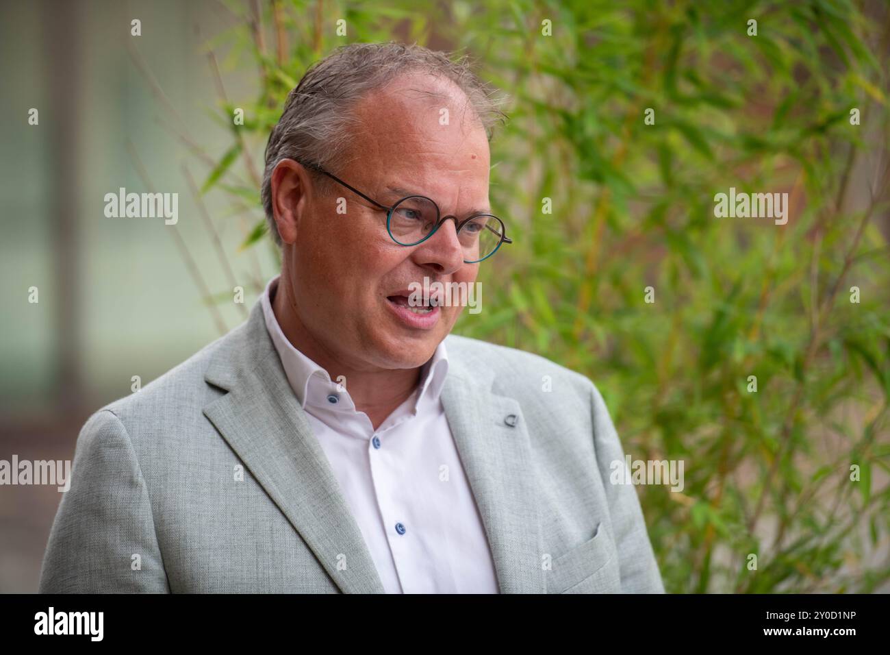 Sint Pieters Leeuw, Belgium. 02nd Sep, 2024. Sint-Pieters-Leeuw mayor ...