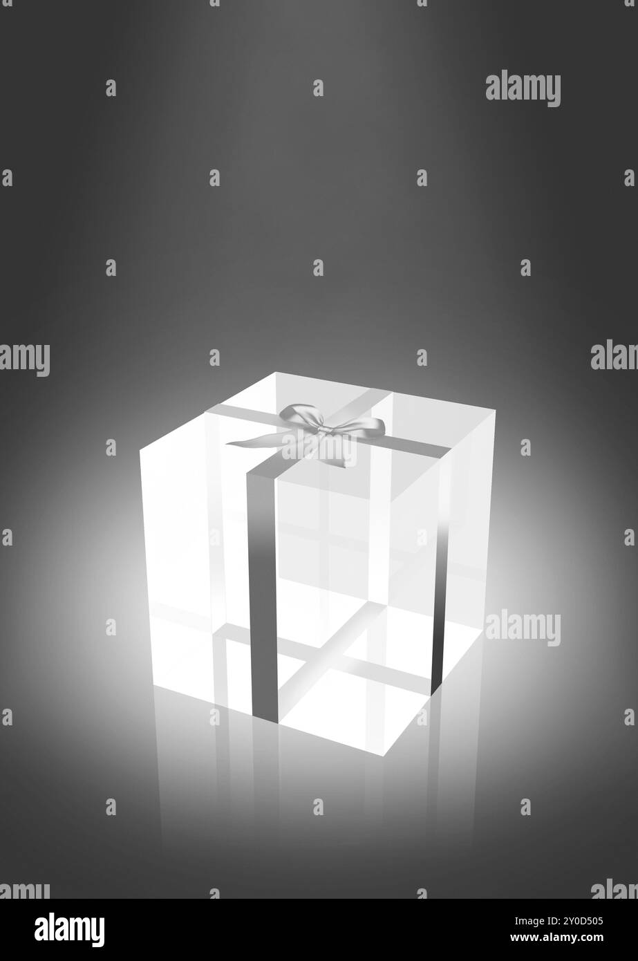 A transparent gift box Stock Photo - Alamy