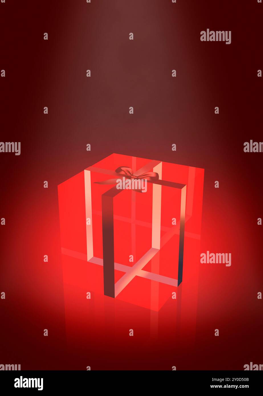 A transparent gift box Stock Photo - Alamy