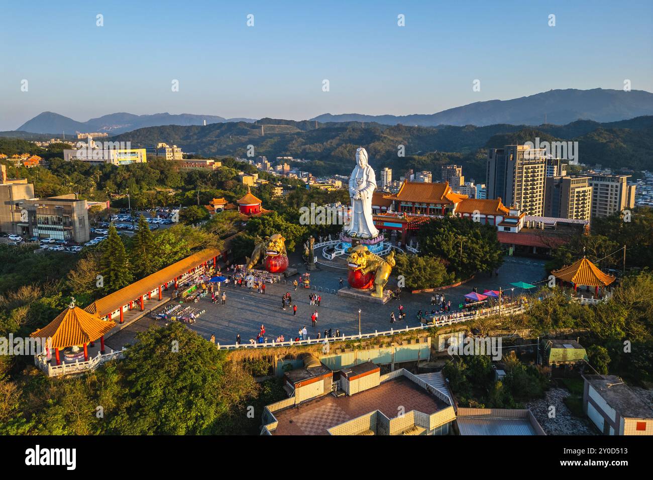 Big Buddha temple and Chung Cheng park located on the hilltop in ...