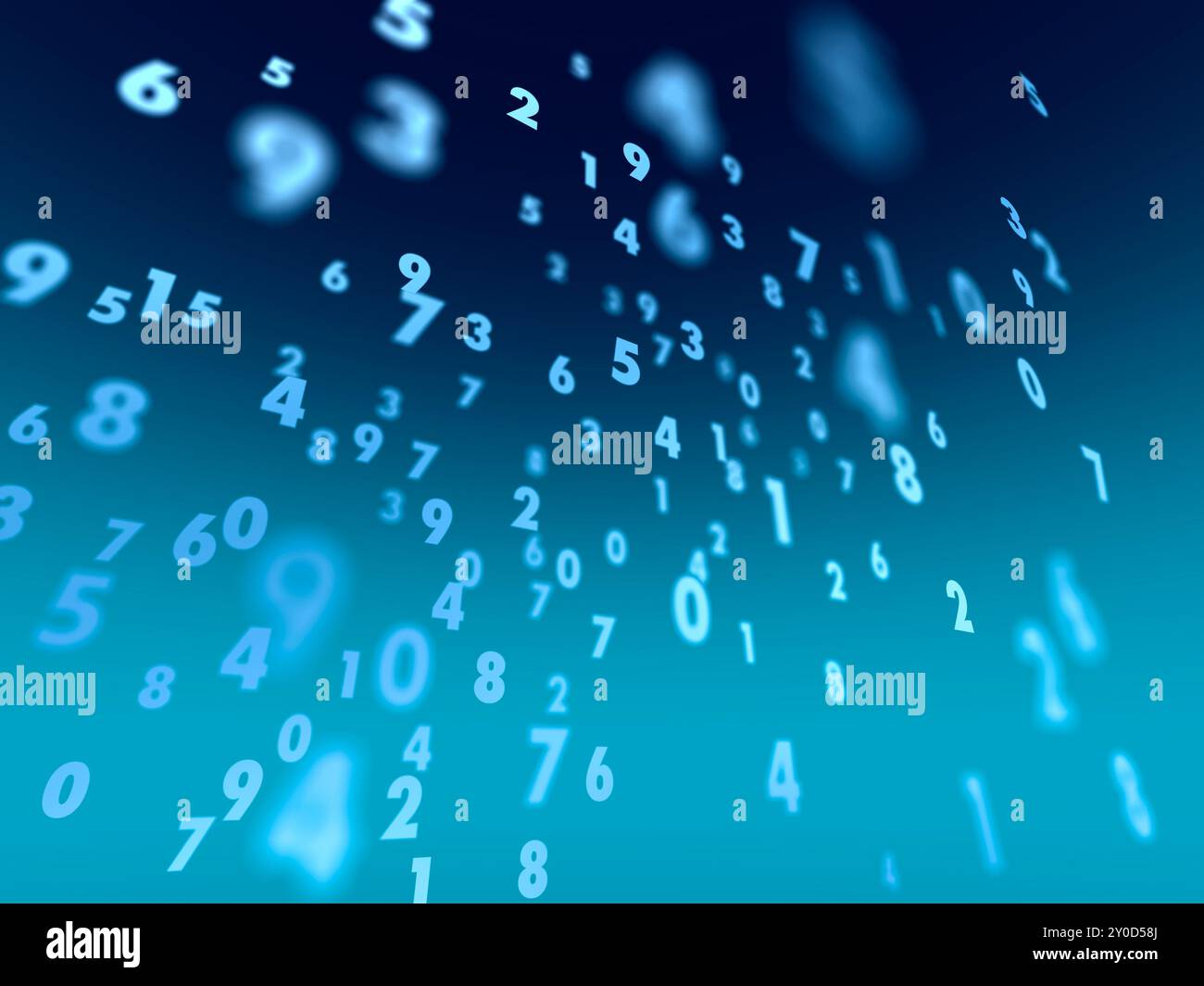 Floating numbers set Stock Photo - Alamy