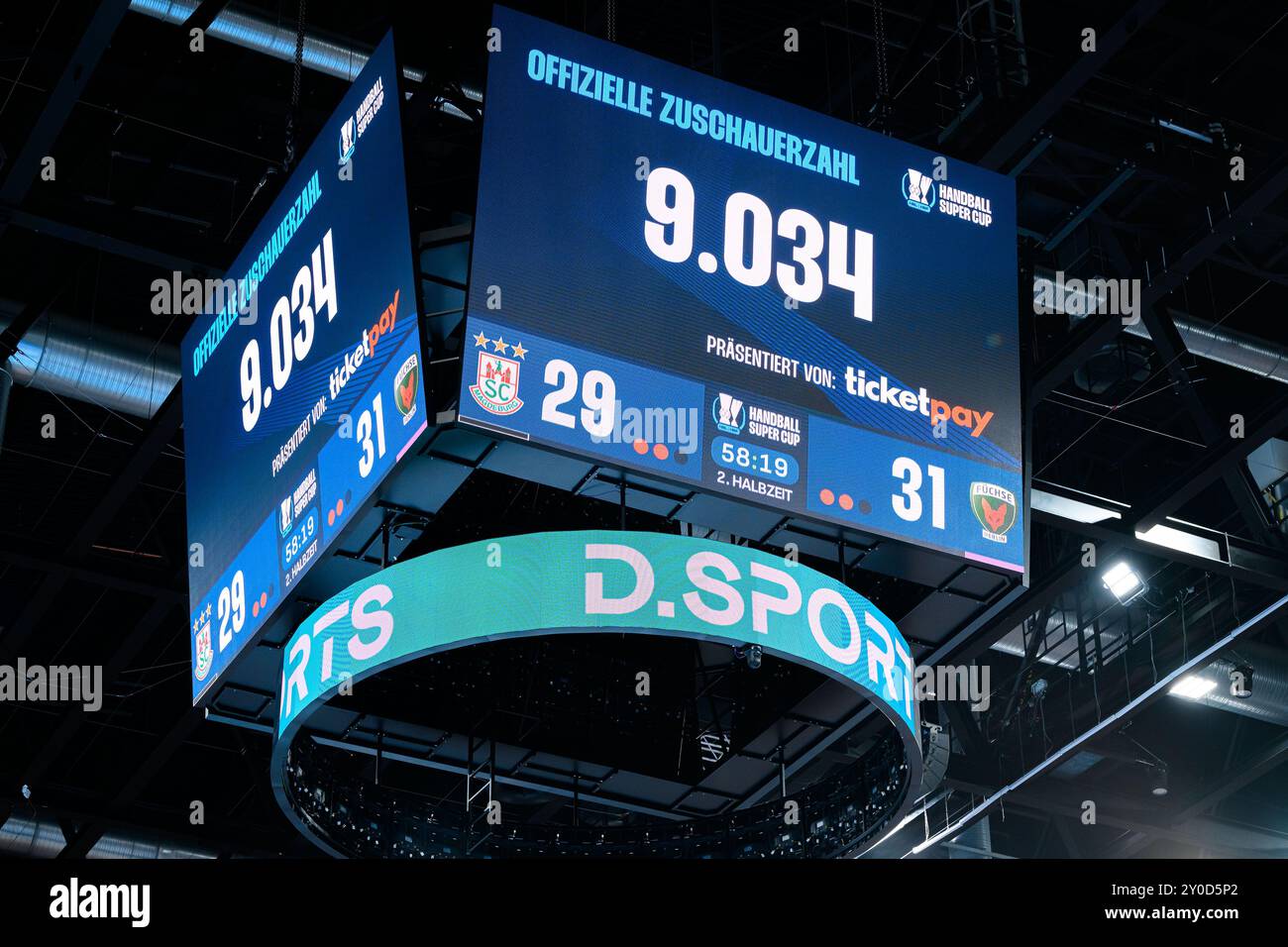 Duesseldorf, Germany. 31st Aug, 2024. Handball: DHB-Supercup, SC ...