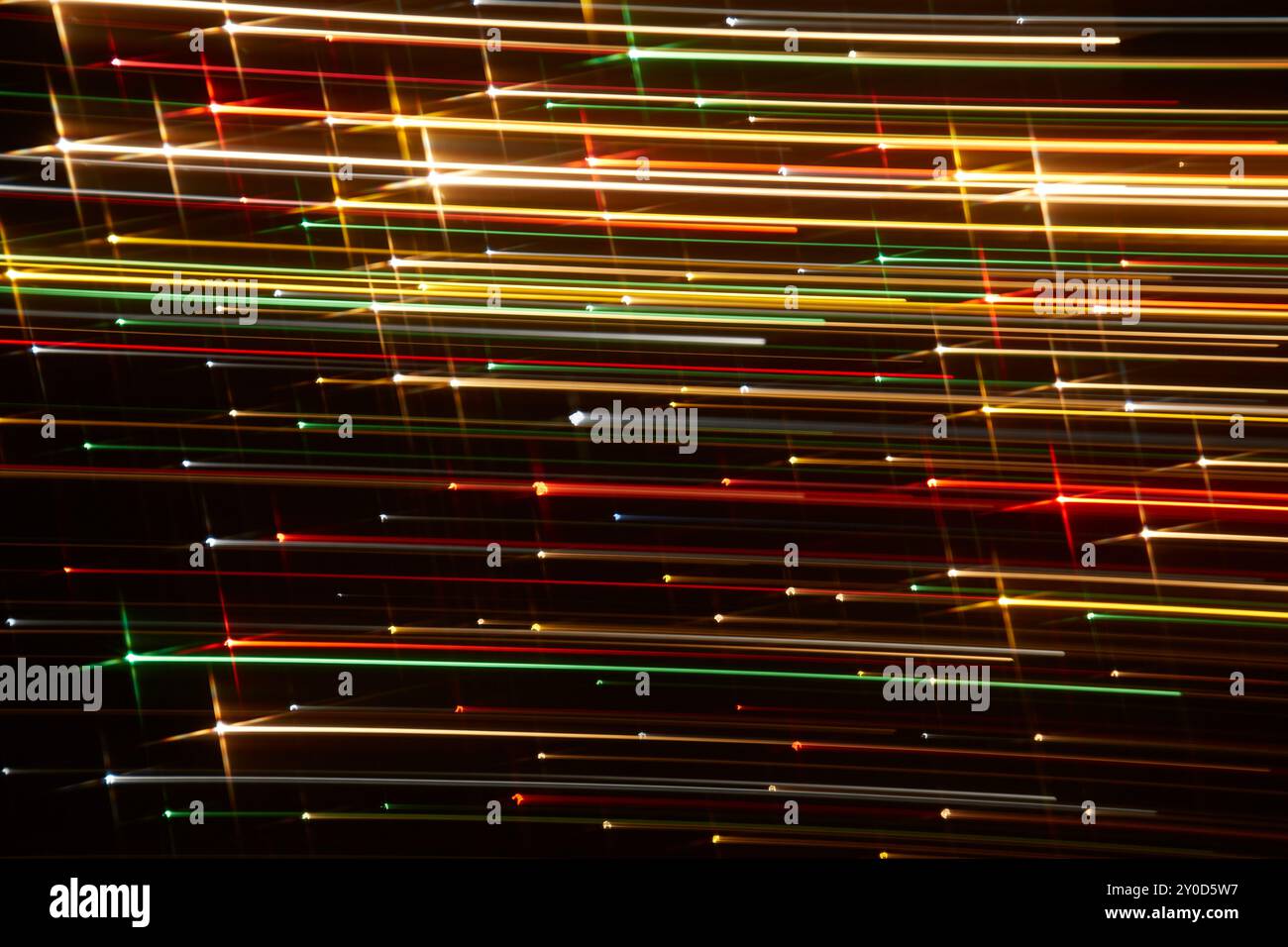 A rainbow string flowing from left to right Stock Photo - Alamy