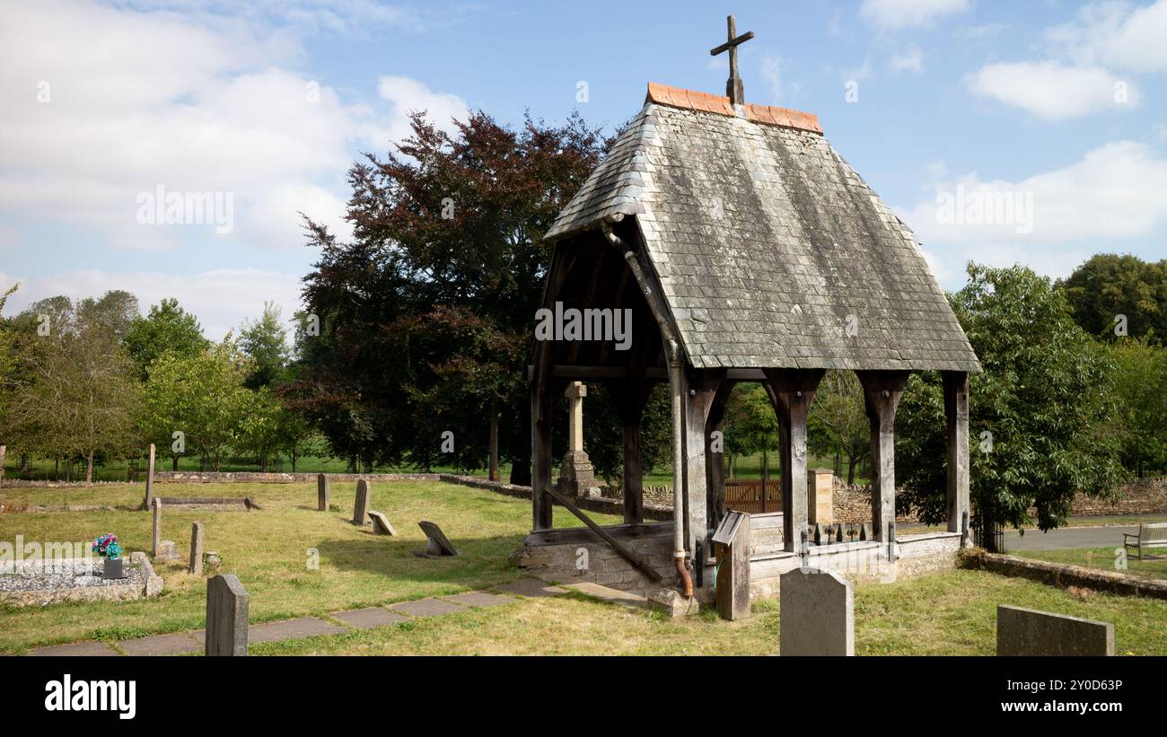 The lych gate, St. Mary`s Church, Ashwell, Rutland, England, UK Stock ...