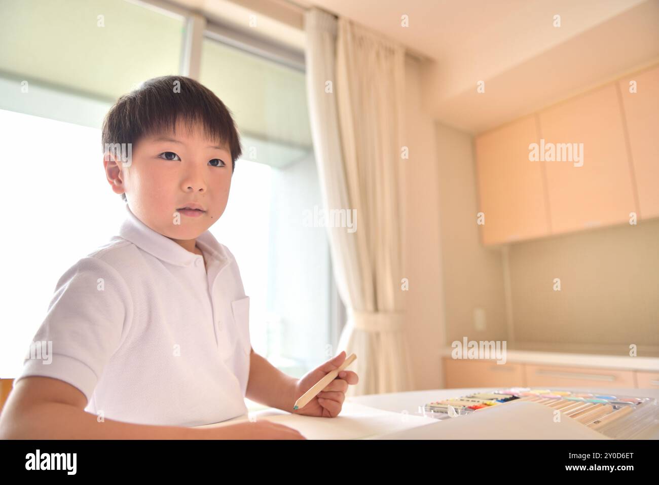 A boy studying Stock Photo - Alamy
