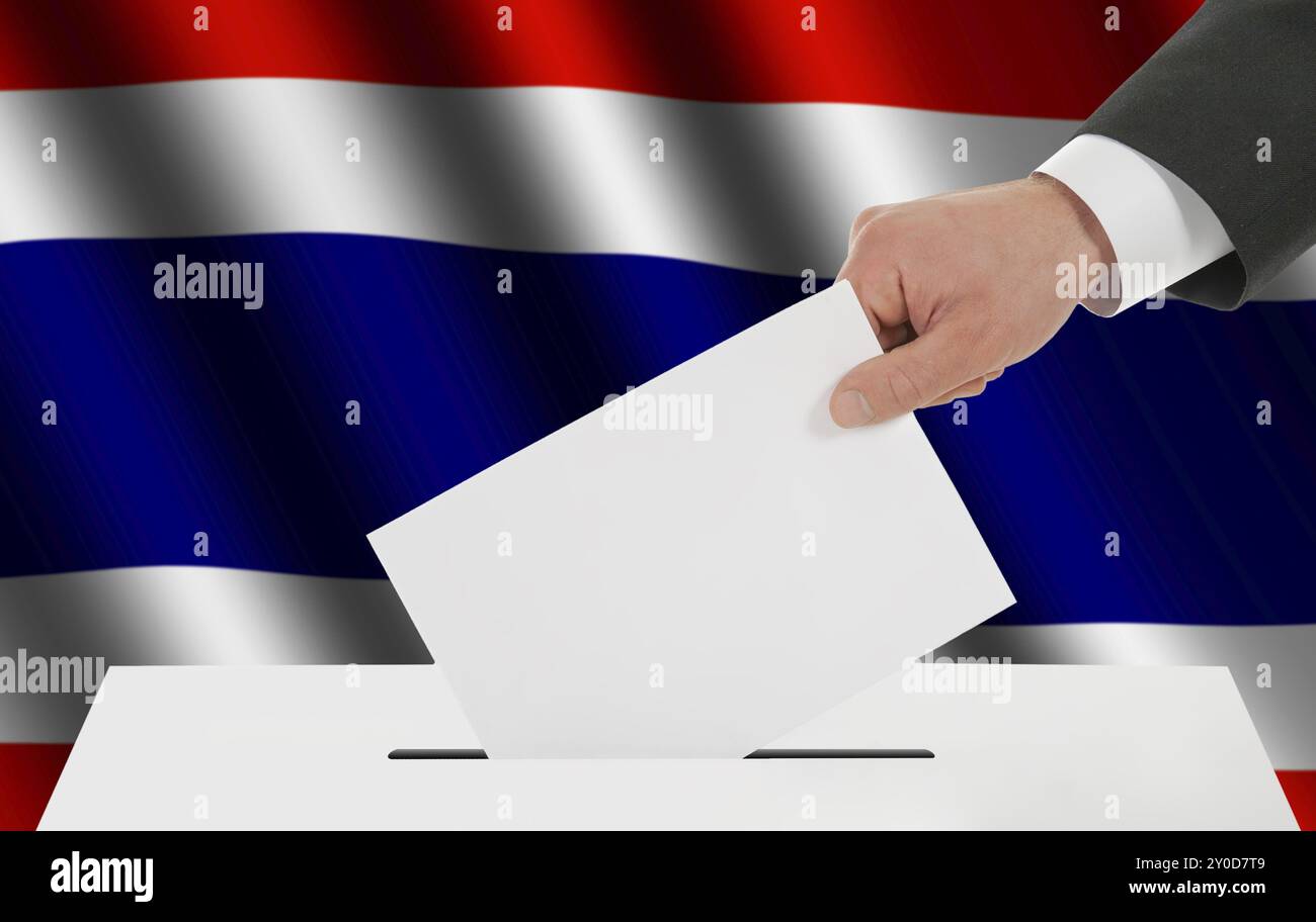 Ballot box thai flag hi-res stock photography and images - Alamy