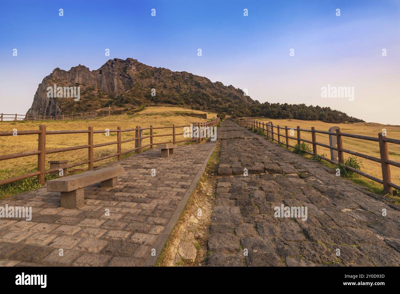 Jeju Island South Korea, nature landscape at Jeju Do Seongsan ...