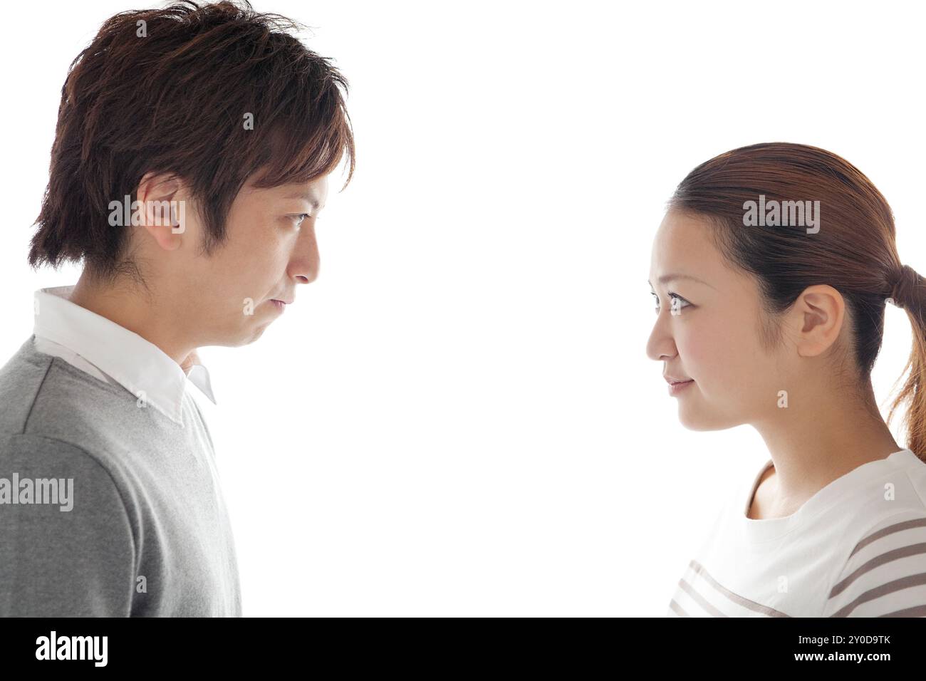 Couple staring into each other Stock Photo - Alamy