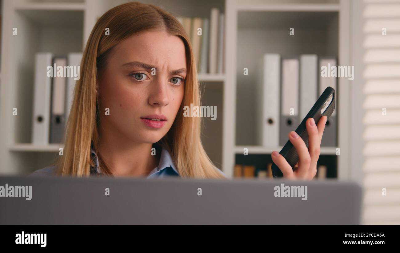 Caucasian business woman female manager girl employer lady ...