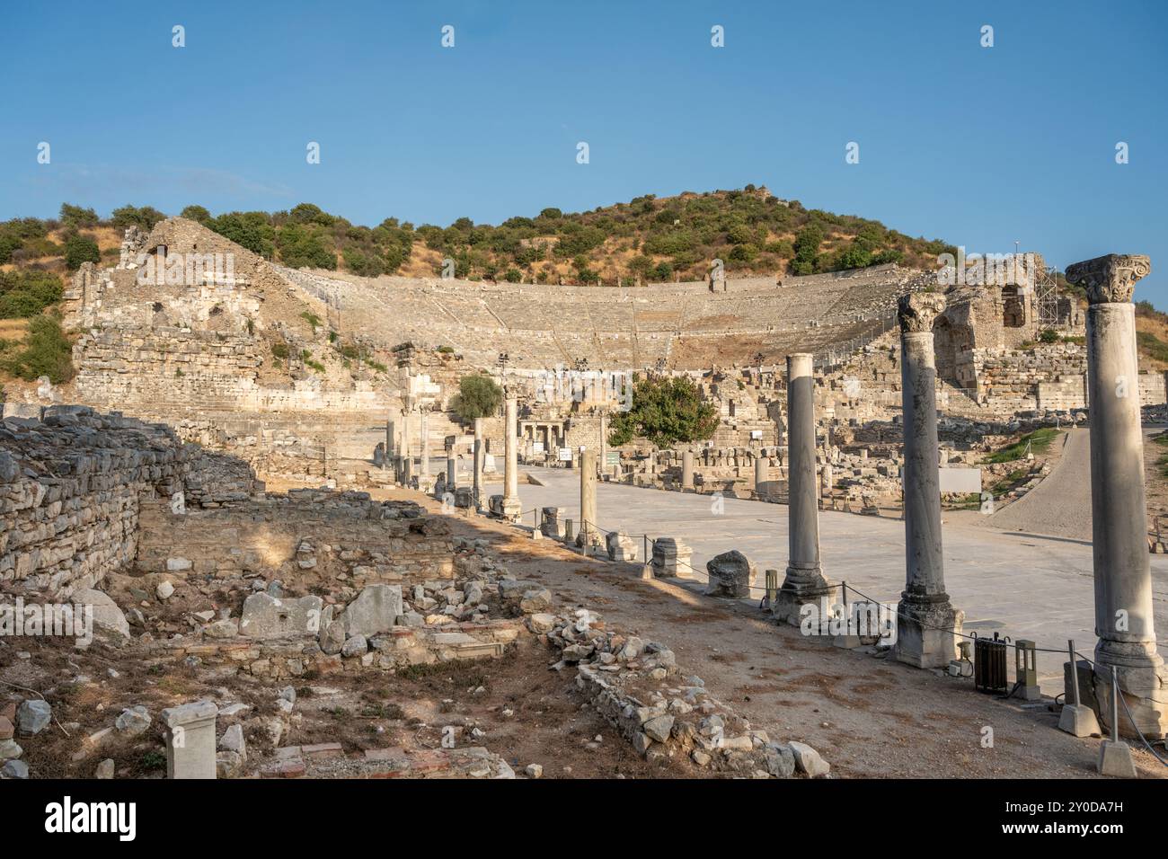 Celsus library in the Ancient City of Ephesus with its magnificent view ...
