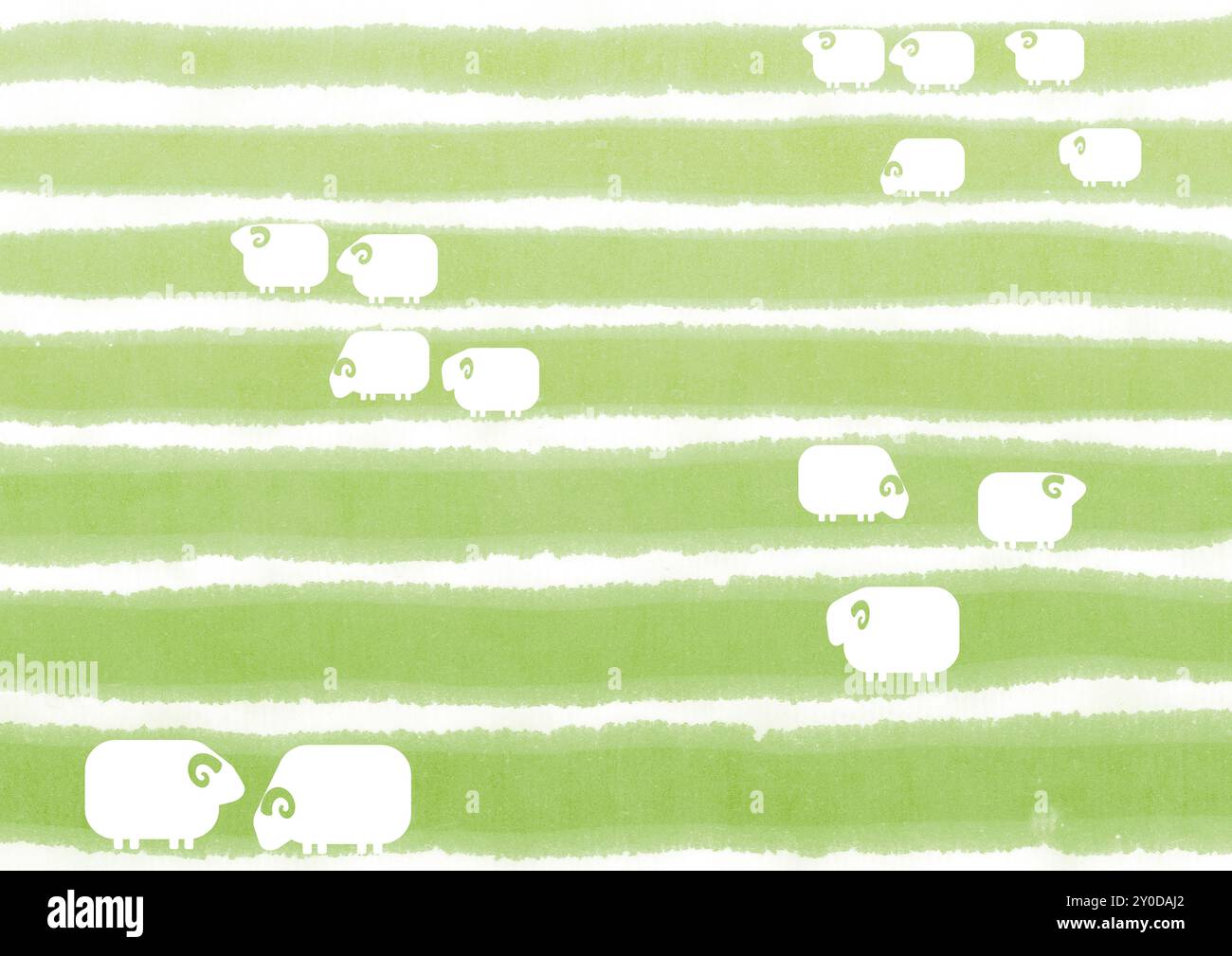 A line of sheep Stock Photo - Alamy