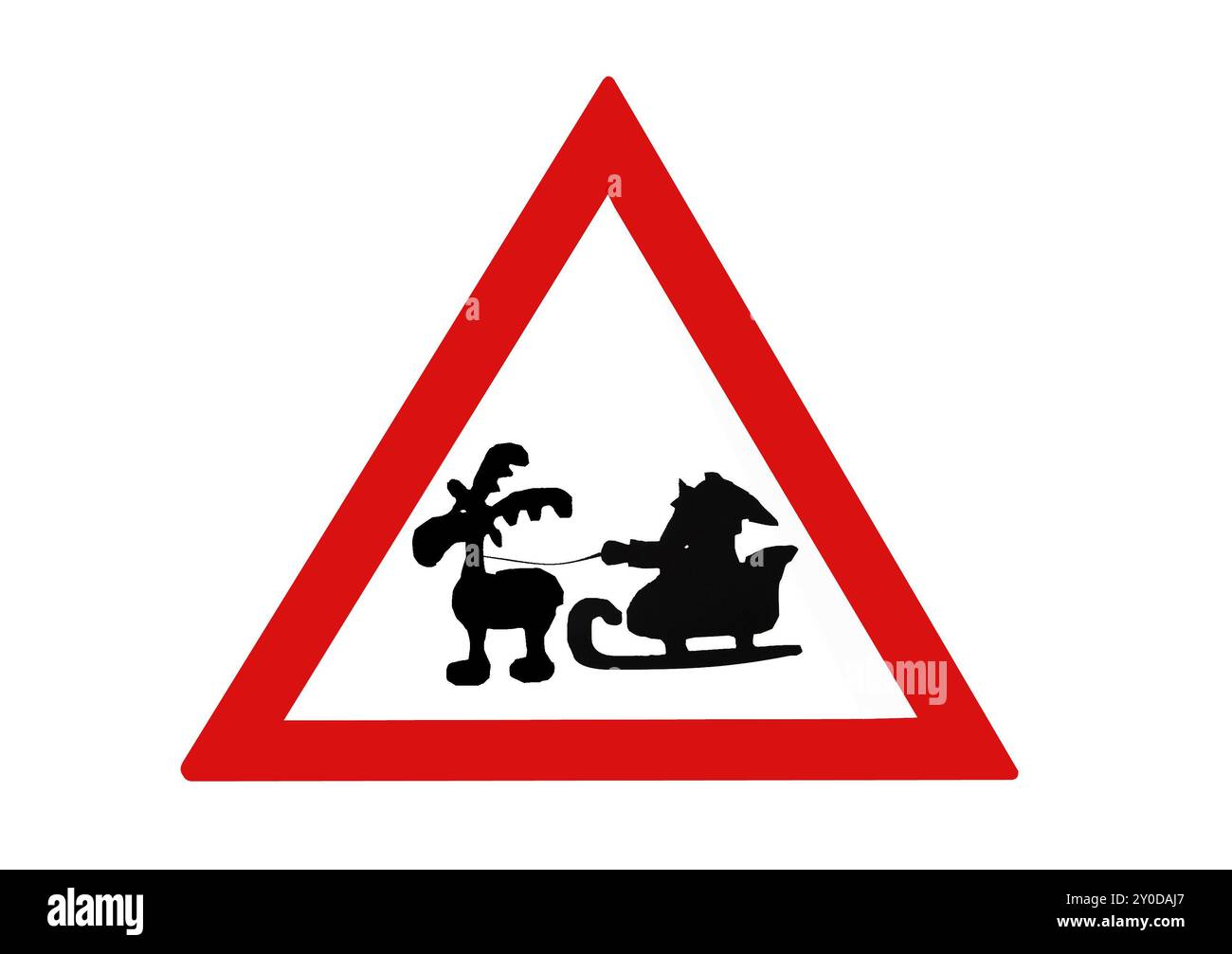 Right of way. Santa Claus.Cristmas time Stock Photo - Alamy