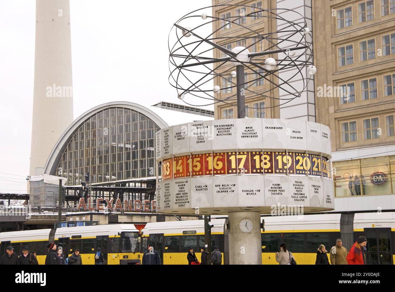 Urania, world time clock atomic clock alexanderplatz, berlin, Germany ...