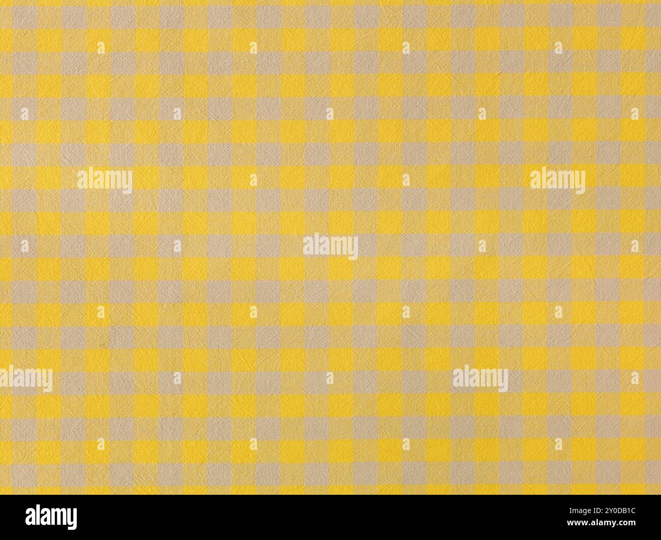Cotton check cloth of gray and yellow Stock Photo - Alamy