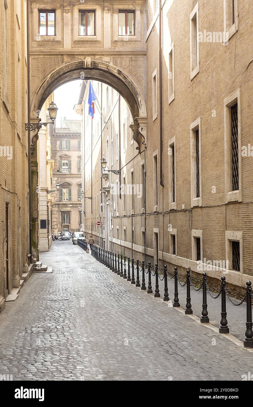 Paved street in rome hi-res stock photography and images - Alamy