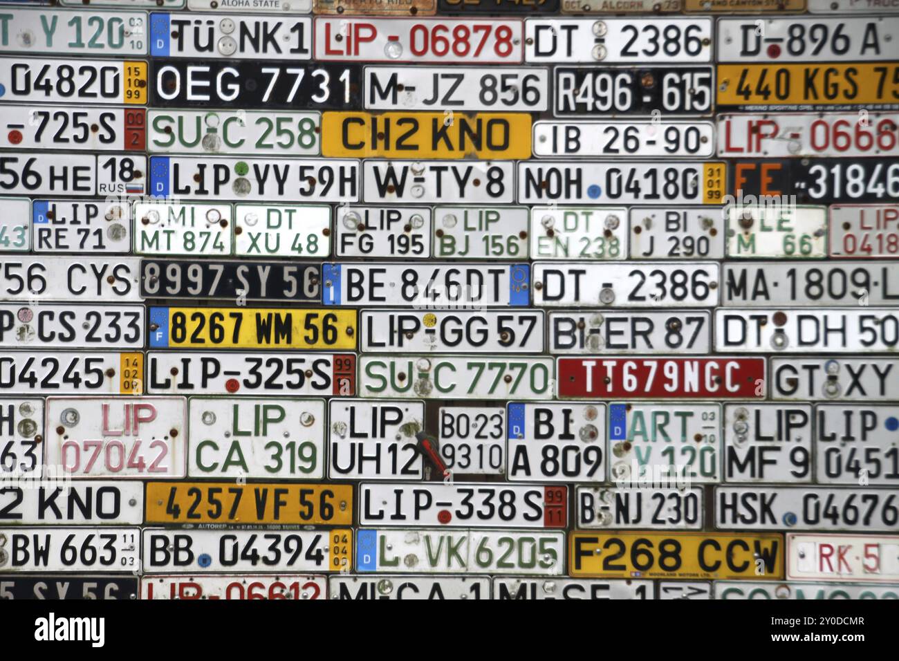 Car licence plate collection Stock Photo - Alamy