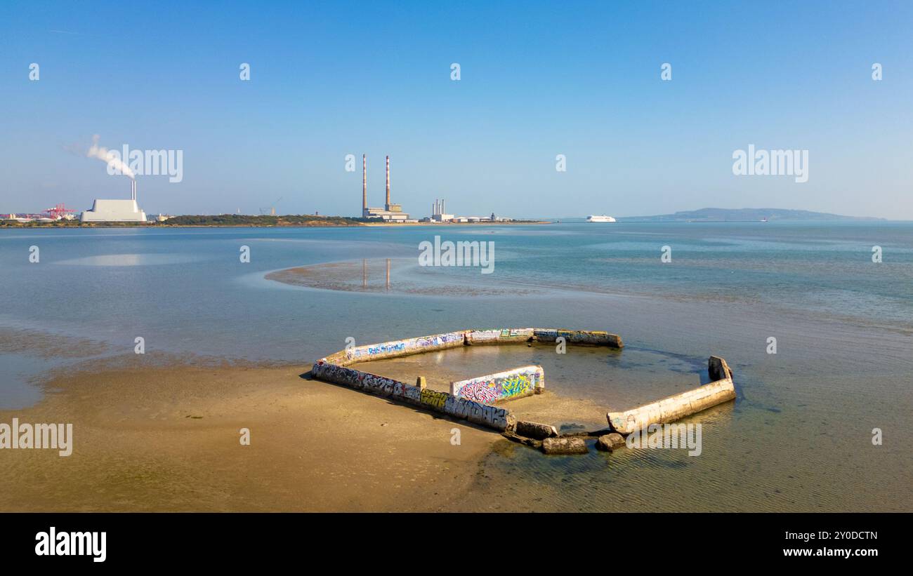 Sunny day at the Sandymount Baths Stock Photo - Alamy