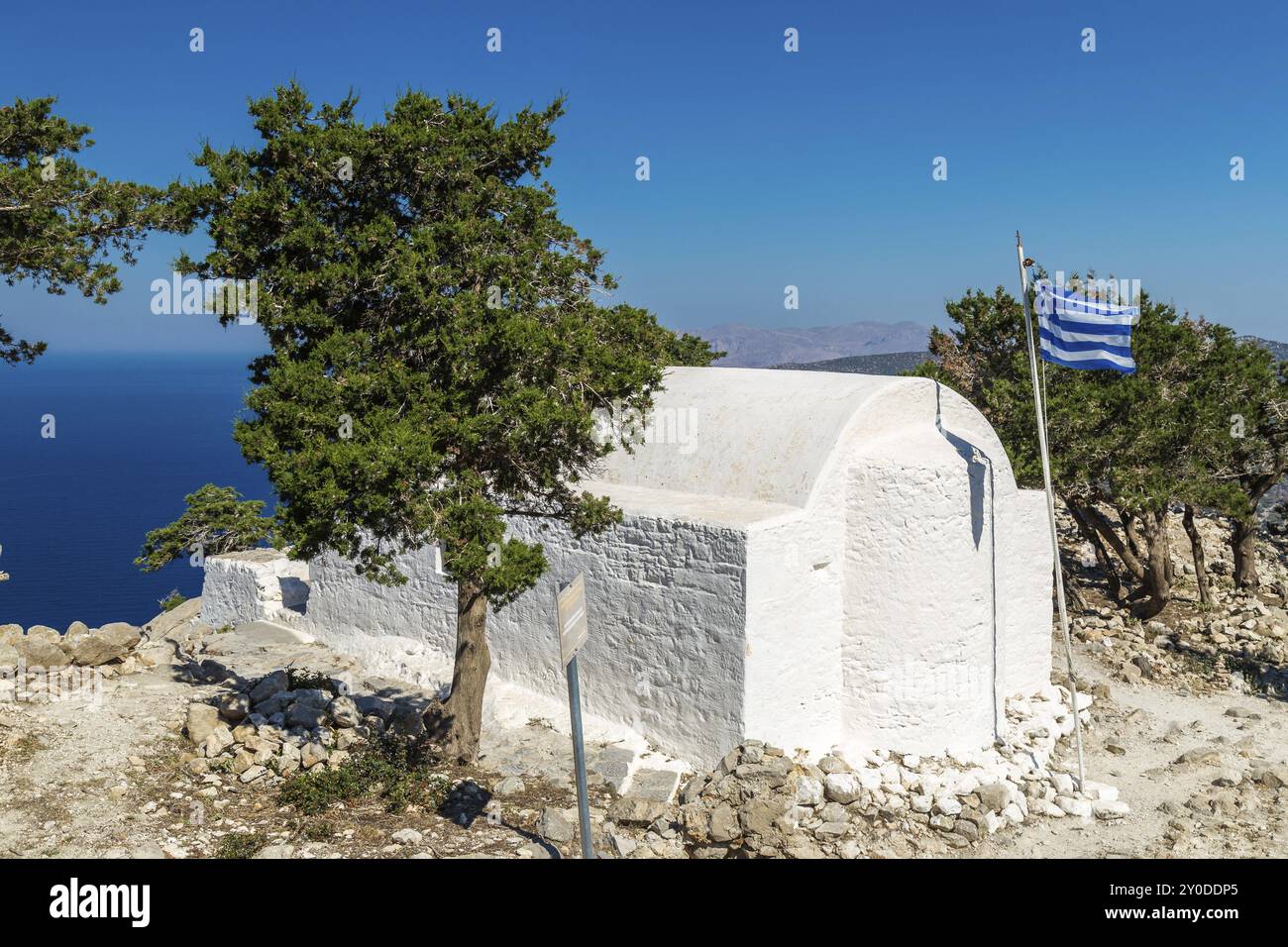 Monolithos castle ruins, Rhodes, Greece, Europe Stock Photo - Alamy