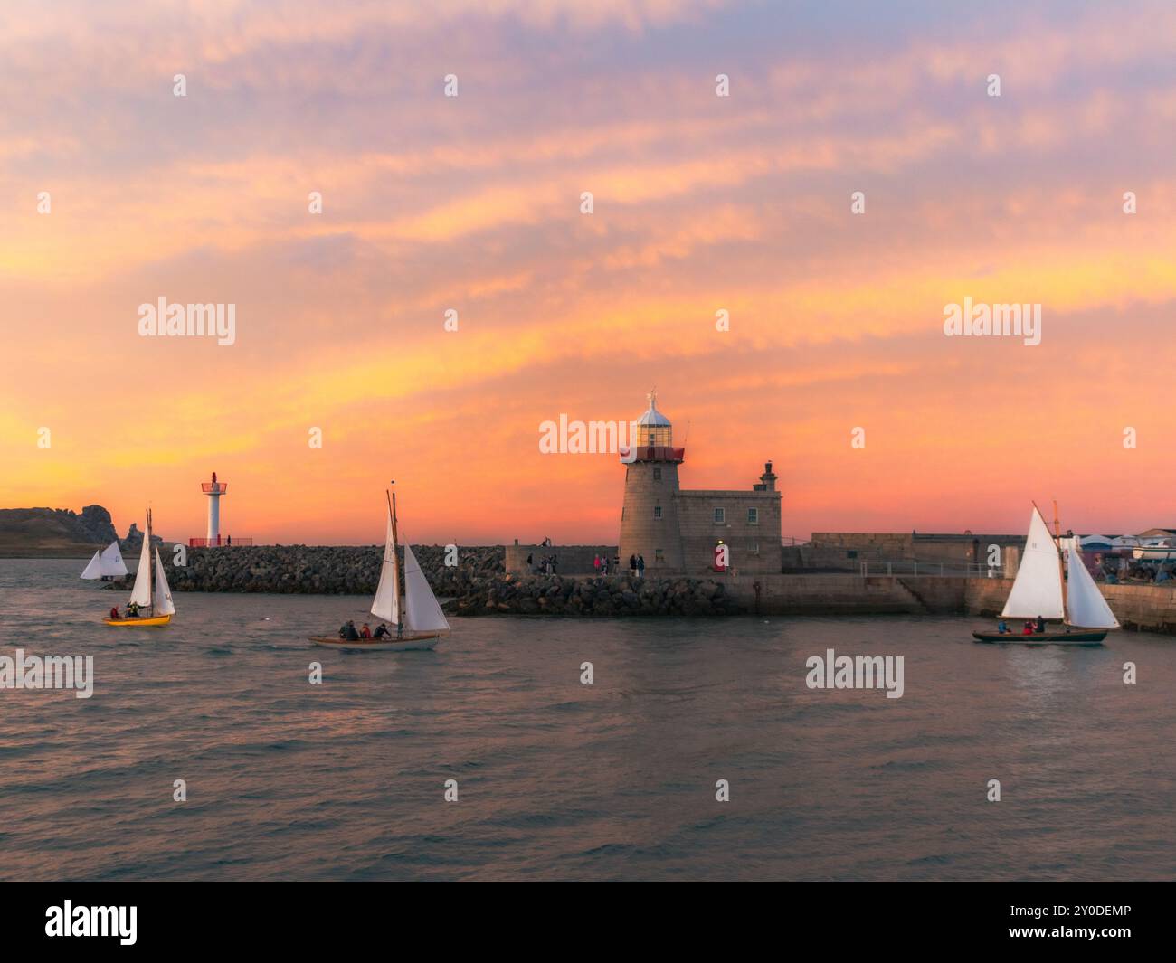 Sunset sky over Howth Stock Photo - Alamy