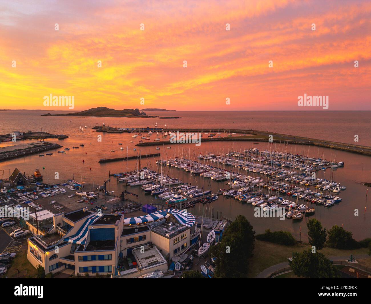 Sunset sky over Howth Stock Photo - Alamy
