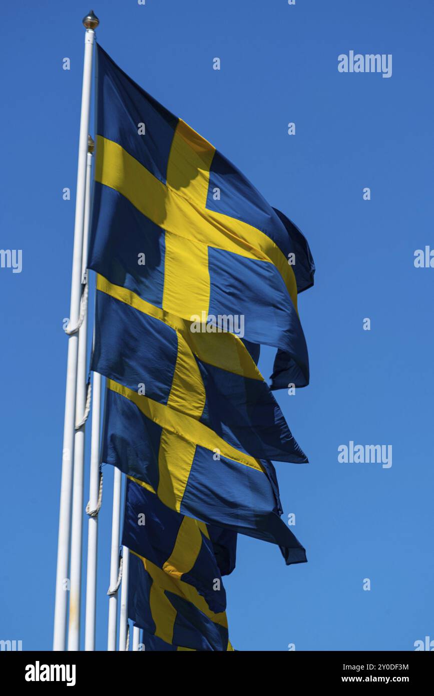 Multiple swedish flags hi-res stock photography and images - Alamy