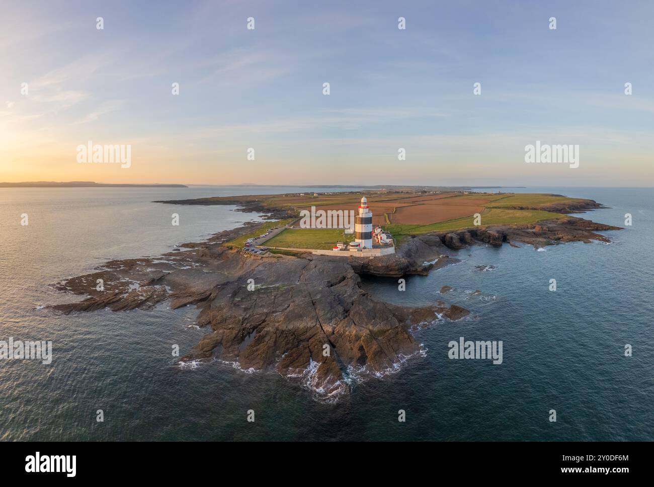Panorama of the Hook Peninsula Stock Photo - Alamy