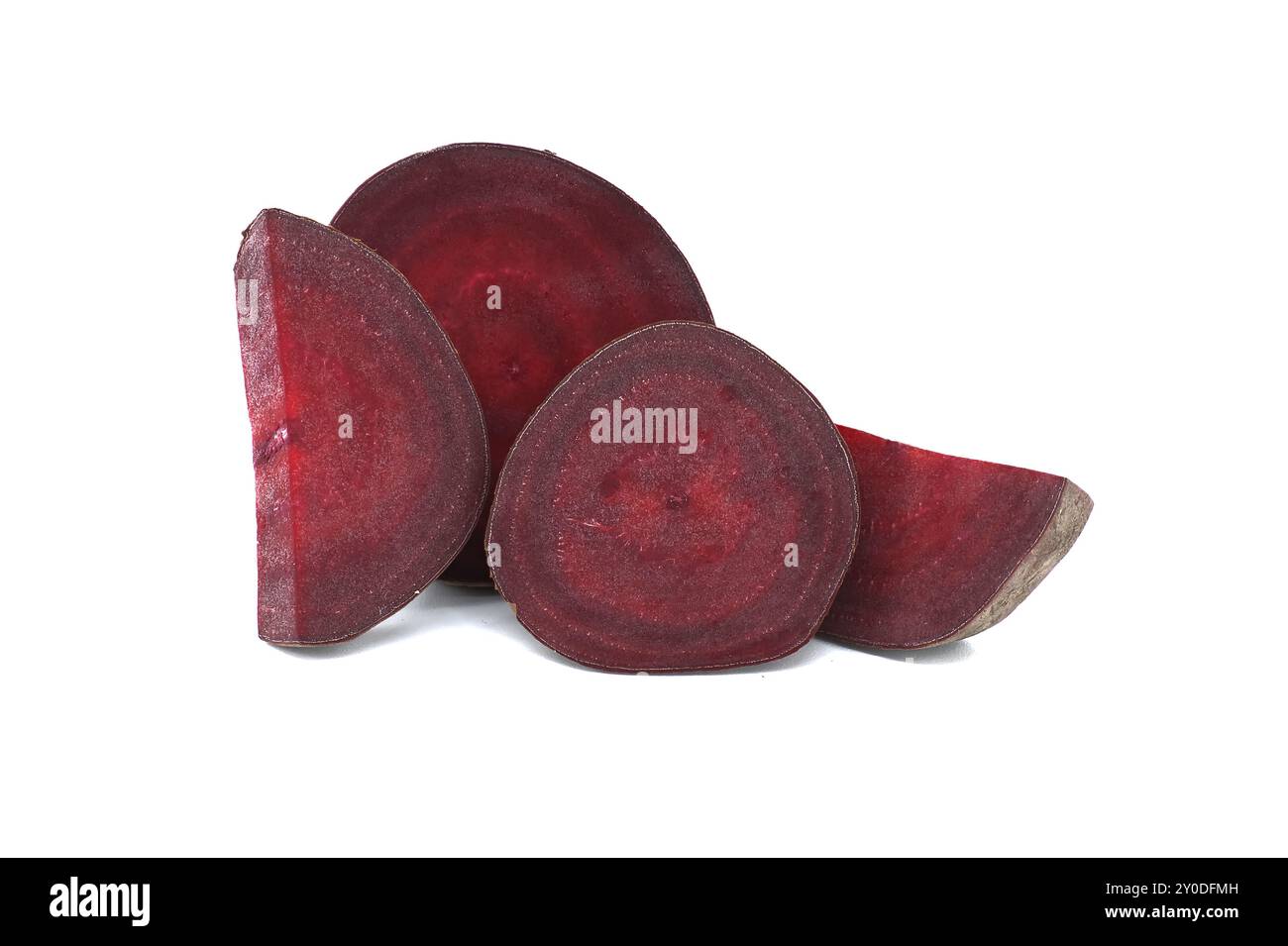 Slices of fresh beetroot isolated on white background Stock Photo - Alamy