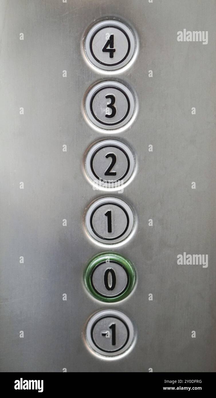 Elevator buttons panel stainless steel hi-res stock photography and ...