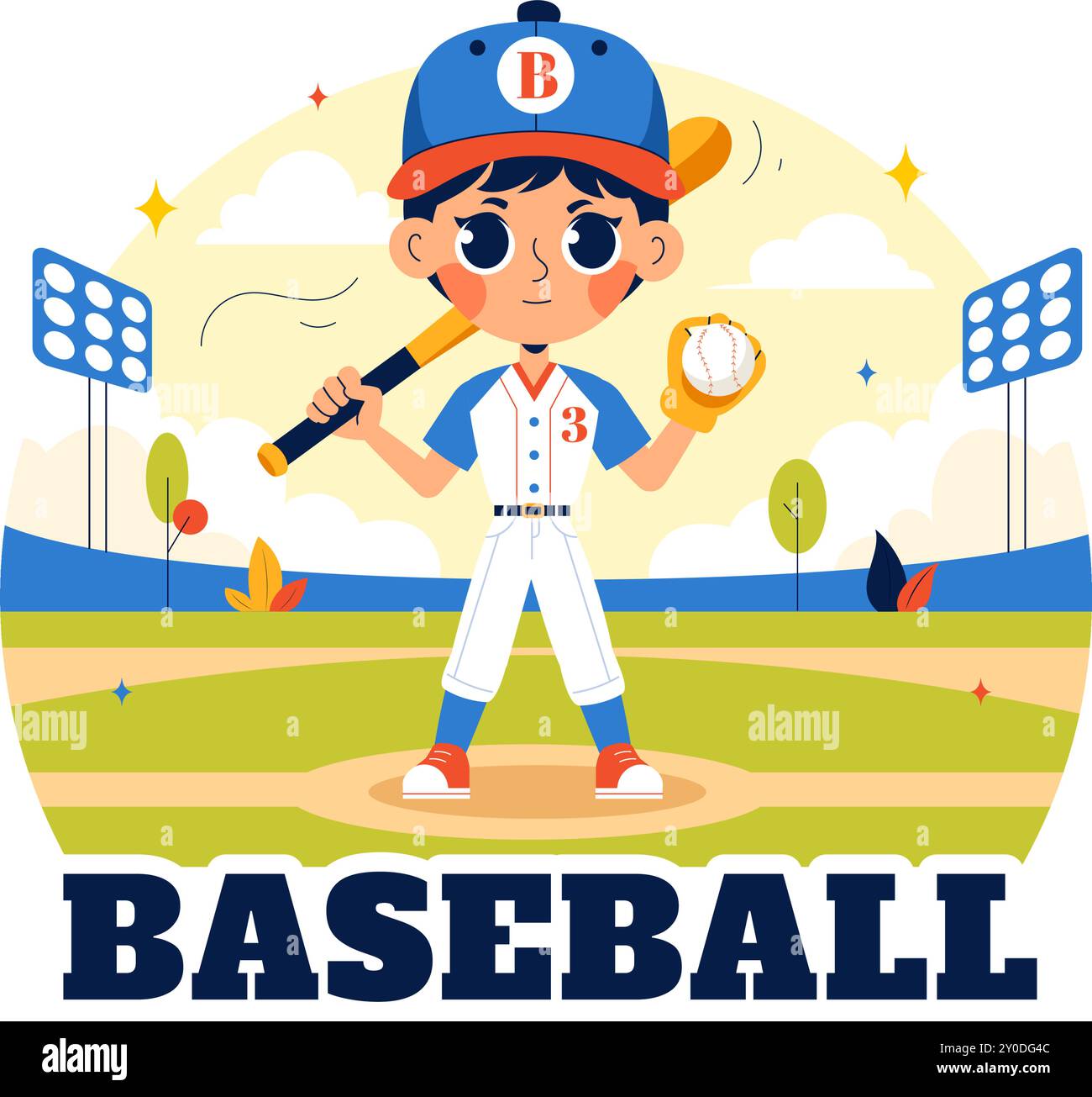 A Baseball Kids Player in Uniform is Throwing, Catching, or Hitting a ...