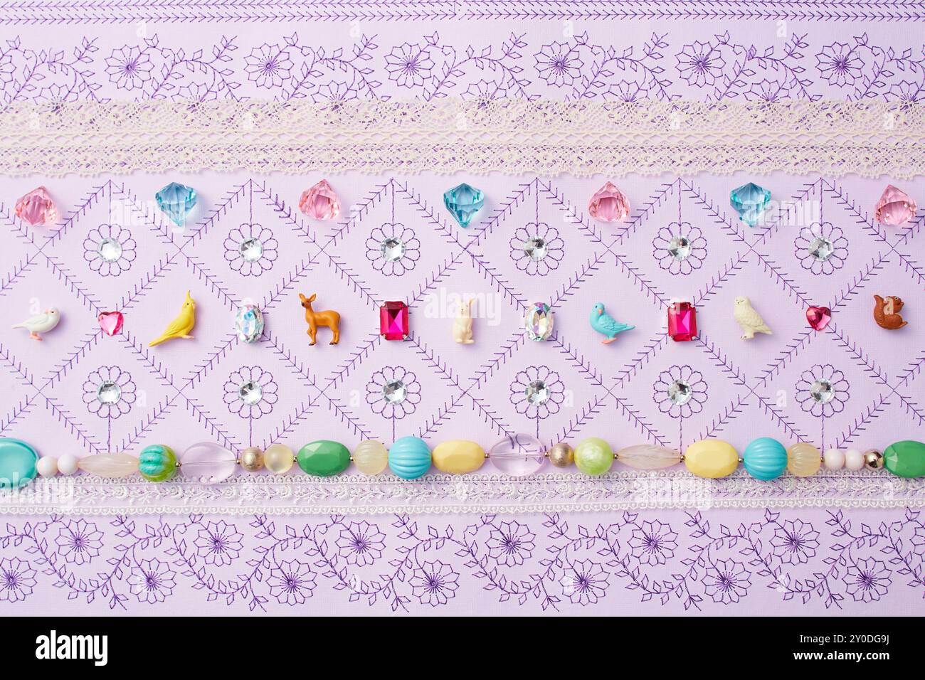 Animals and glitter stone Stock Photo - Alamy