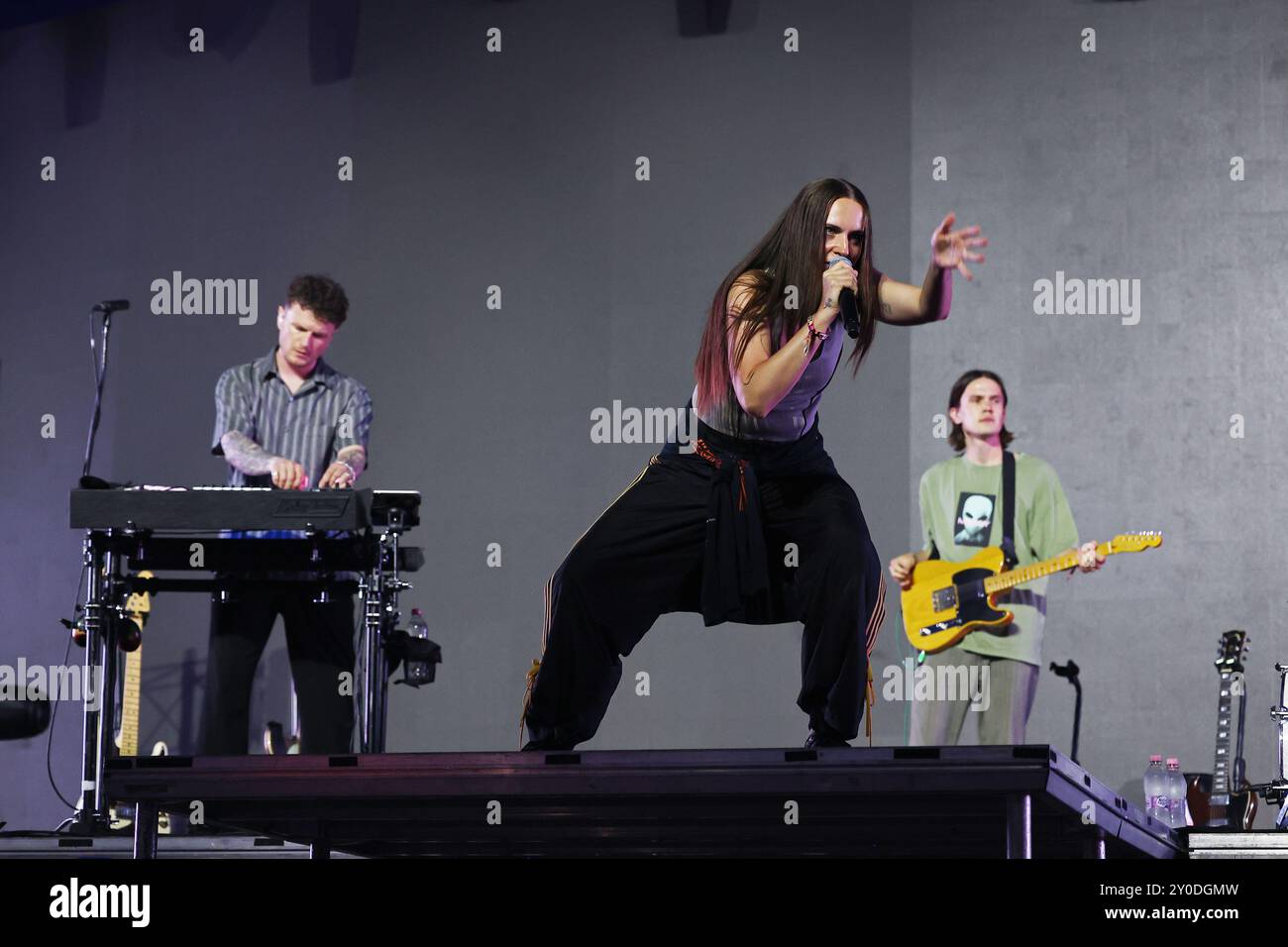 Danish singer MØ performs on 10 August 2024 at Sziget Festival Stock ...