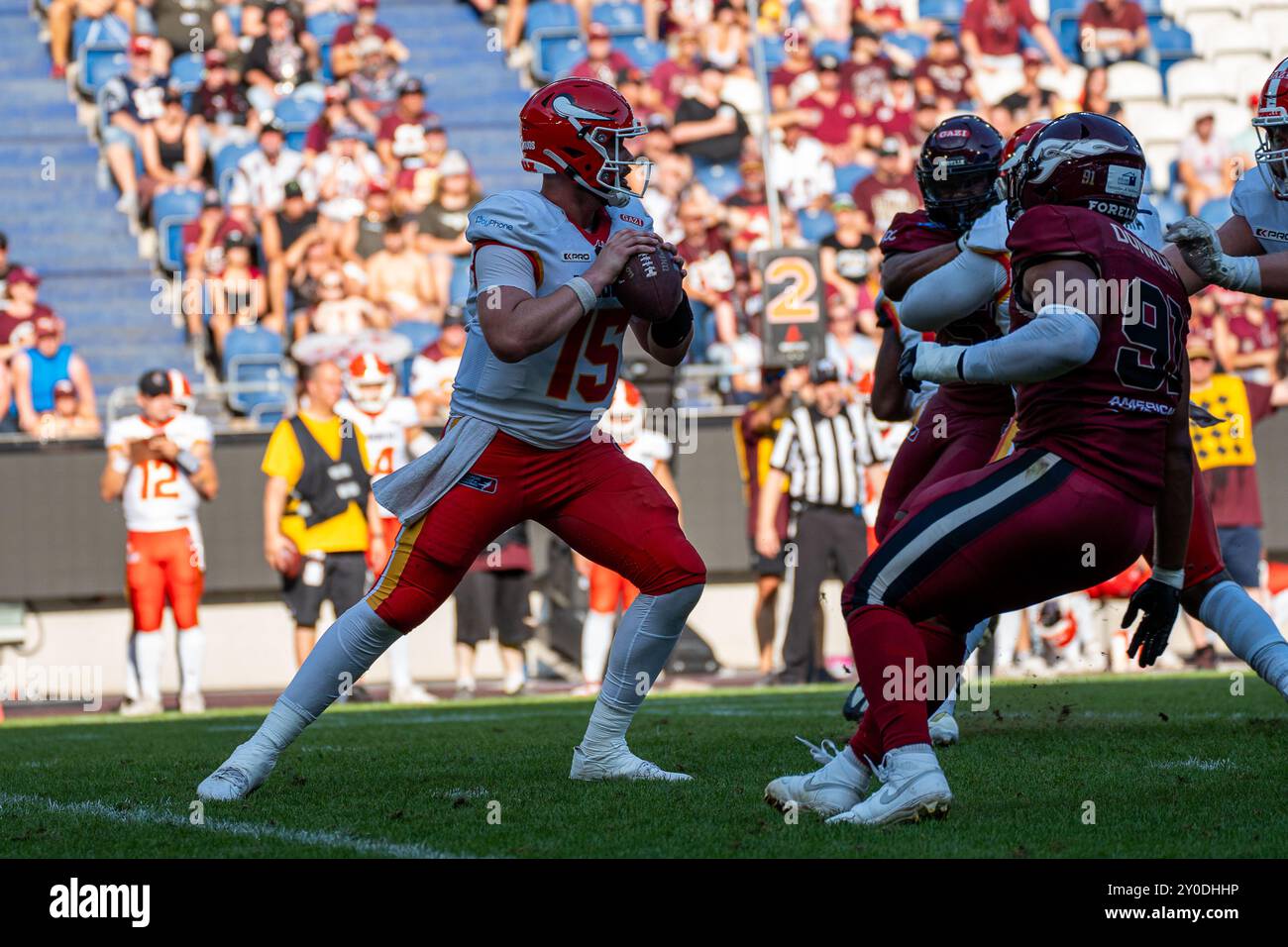 Steven Duncan (Madrid Bravos, #15) Rhein Fire vs. Madrid Bravos ...