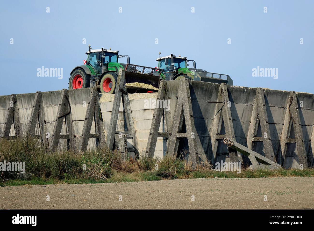 Siloanlage mit Traktoren Siloanlage mit Traktoren, 31.08.2024 ...