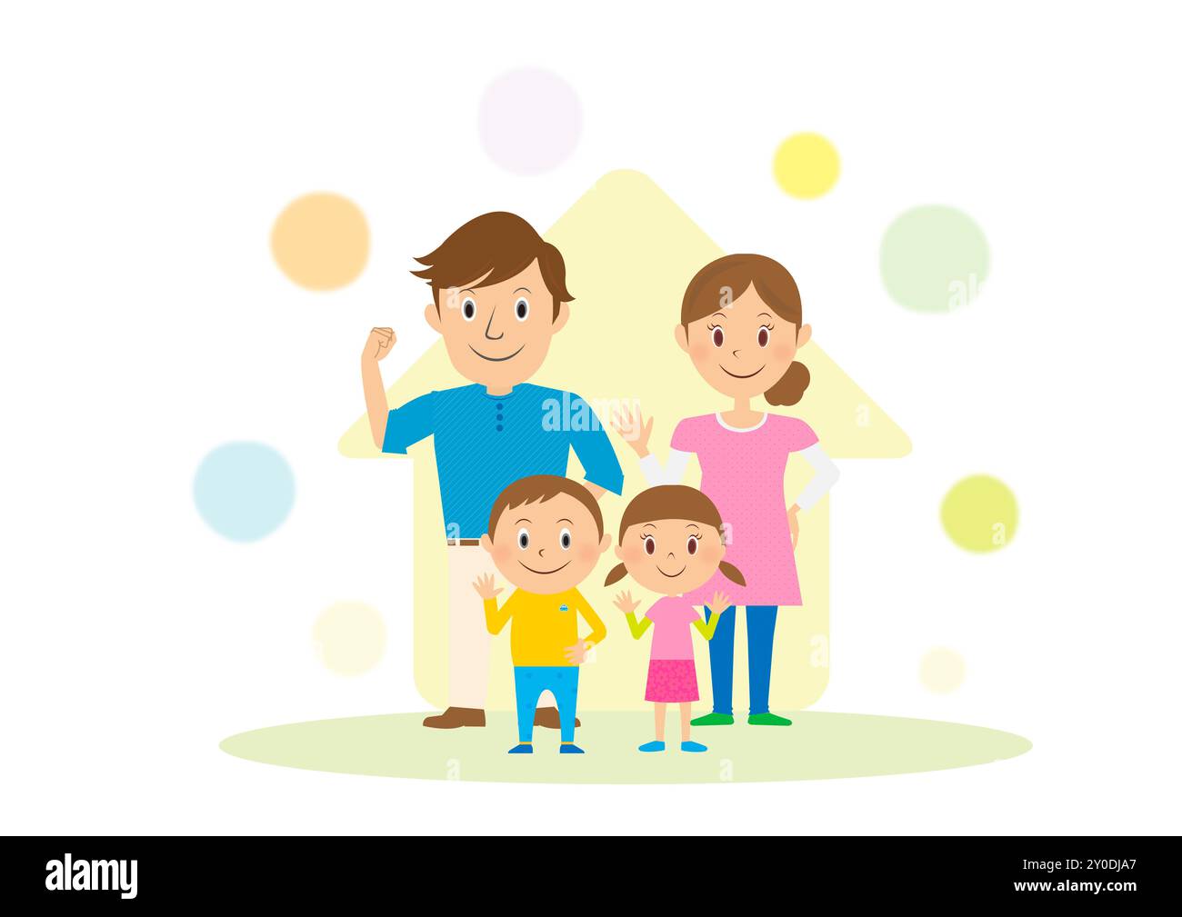 Adult children with parents at home Cut Out Stock Images & Pictures - Alamy