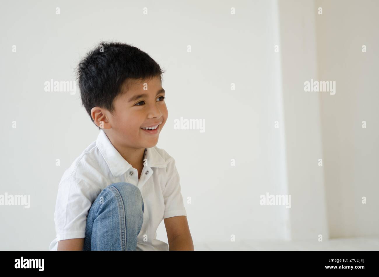 Boy with a smile Stock Photo - Alamy