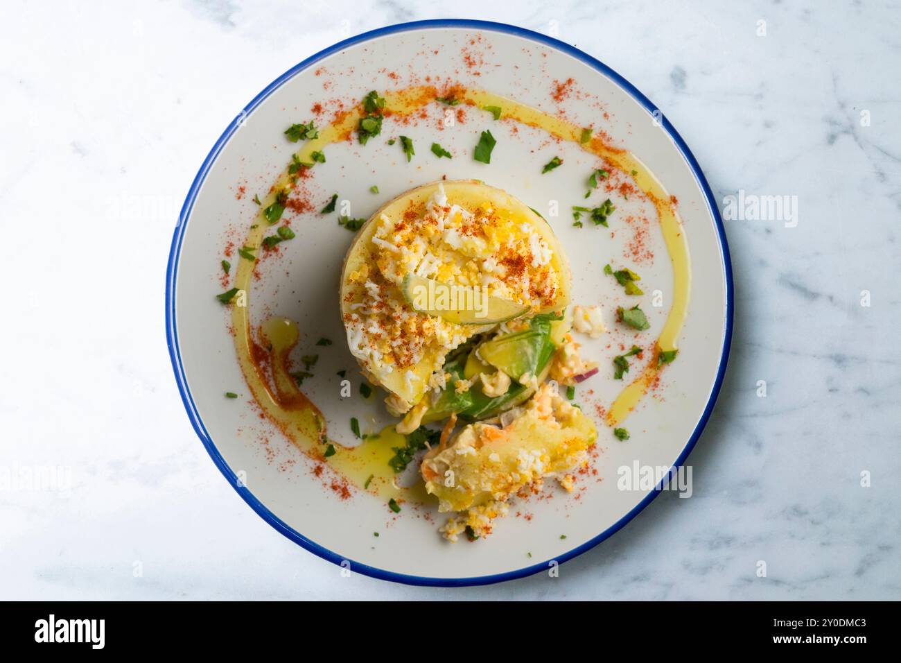 Causa Peruana. Causa Lima is a traditional starter of Peruvian cuisine ...